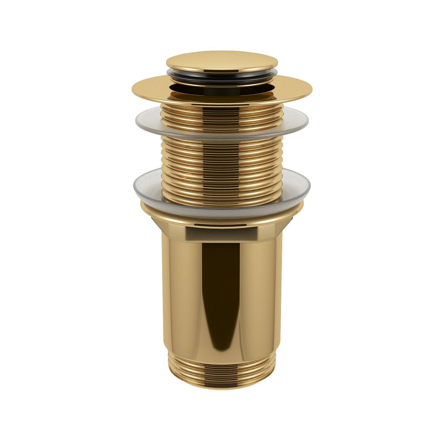 Донный клапан Wellsee Drainage System 182136000 click-clack цвет Золото