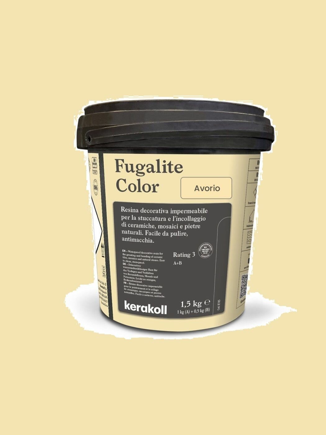 Затирка двухкомпонентная Kerakoll Fugalite Color (1,5кг) Avorio