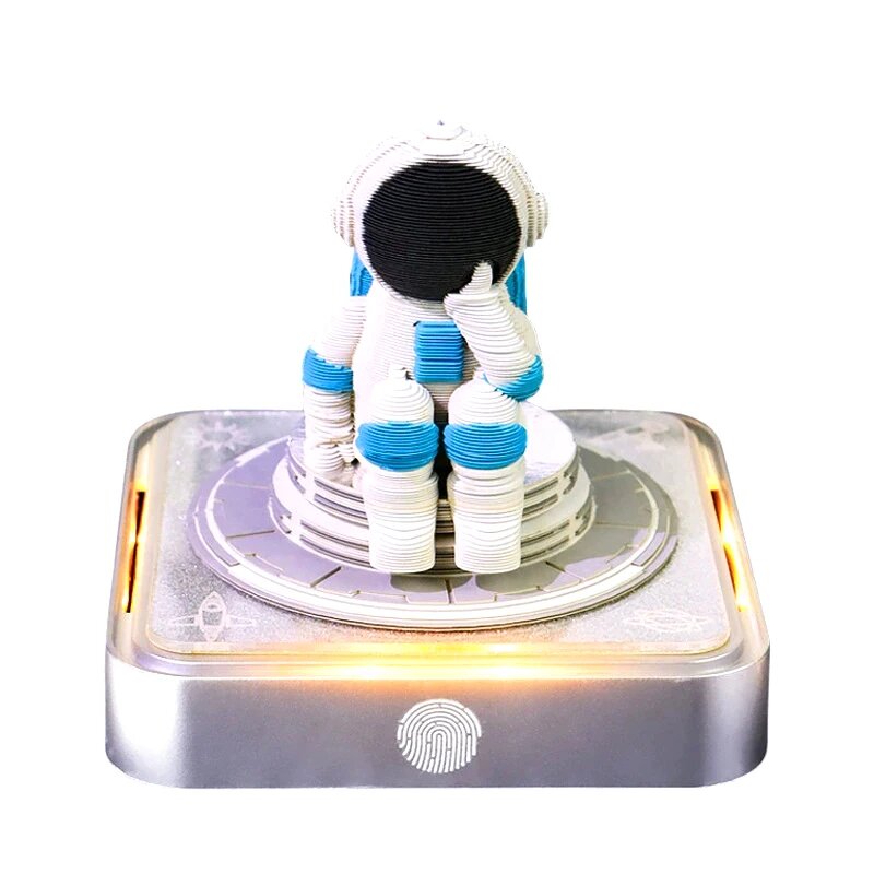 Календарь Time Piece 2026 с подсветкой, 3D-календарь 2026, отрывной календарь часов своими руками, 3D-художественные блокноты, 3D-бумага для заметок