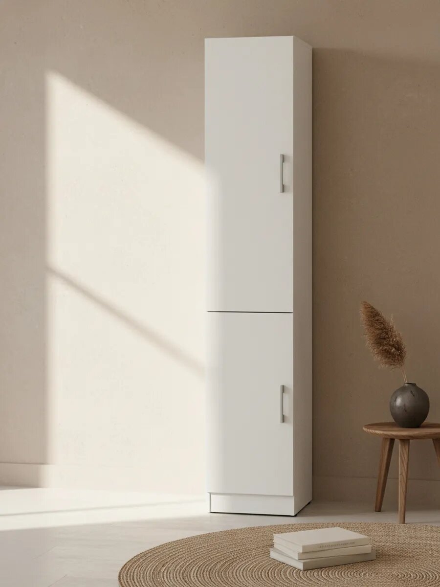 Шкаф пенал FRESTER распашной с полками для одежды в прихожую, от производителя