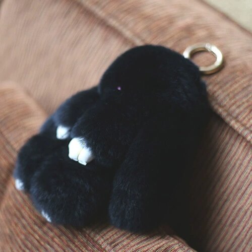 Натуральный плюшевый кролик-украшение, аксессуар из меха рекс-кролика, плюшевый кулон для телефона, сумки, рюкзака,