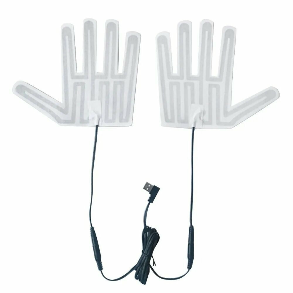 1 пара электрических грелок, USB-перчатки, USB-подушки из углеродного волокна с подогревом, термолисты