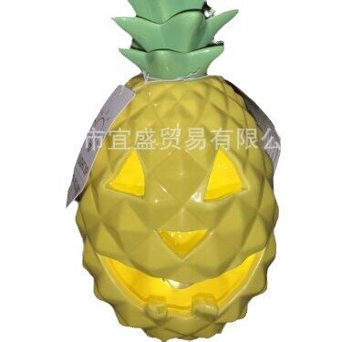 Хэллоуинская ананасовая тыква, керамическая тыква-фонарь, украшение для пляжа, дома и патио.