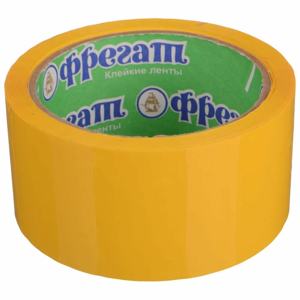 Упаковочная лента Фрегат 48 мм х 50 м, 43 мкм, желтая СЦ4850Ж