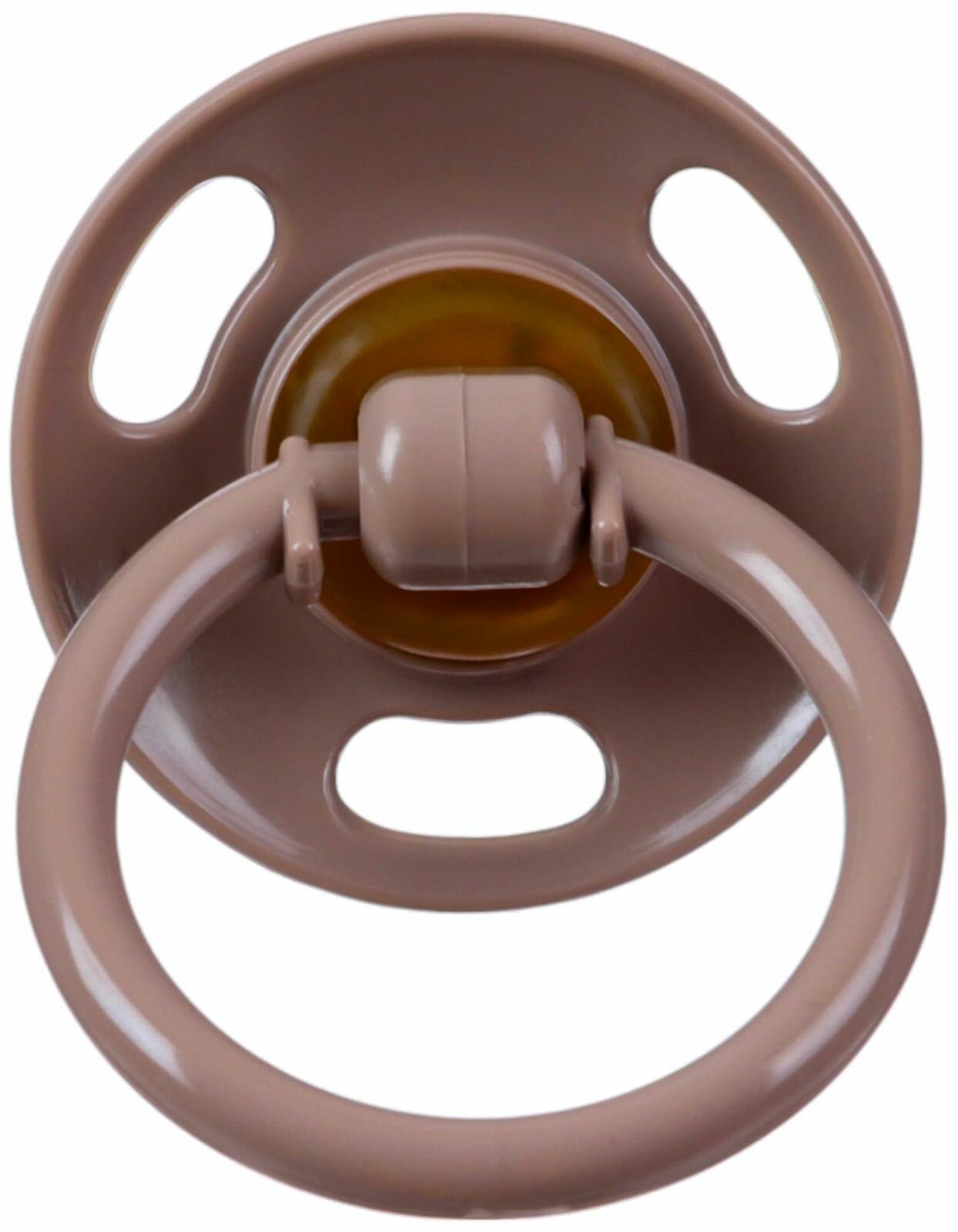Пустышка латексная, классическая соска для новорожденных малышей от 0 месяцев, для детей с малым весом, цвет кофе с молоком