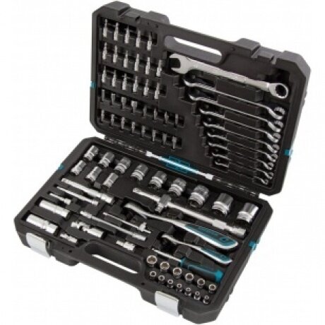 Набор инструментов, 1/4", 1/2", CrV, 120 зубьев, 82 предмета Gross