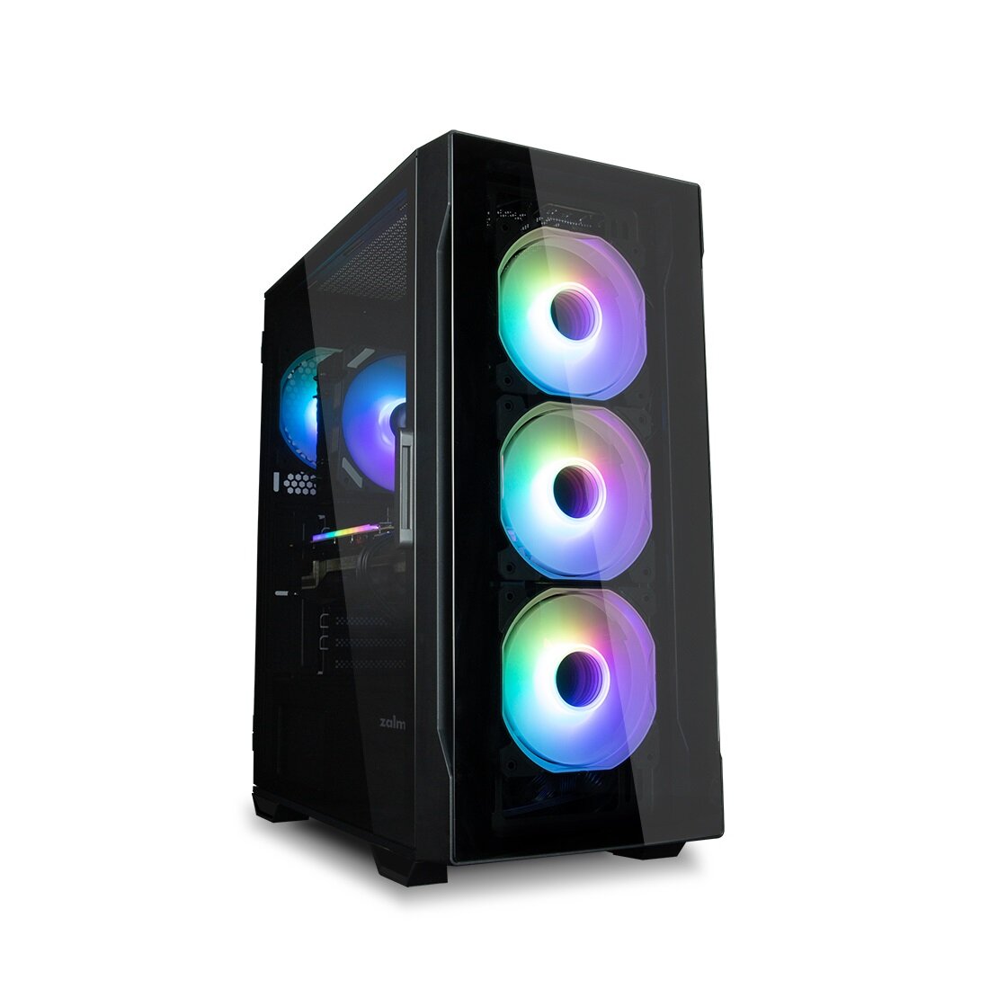 Корпус MidiTower Zalman I3 NEO TG black (ATX, без БП, FRGB, 2xUSB2.0 Type-A + USB3.2 Type-A), черный