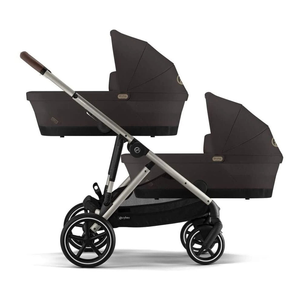 Коляска для двойни Cybex Gazelle S (прог. блок 2 шт, люльки 2 шт.) chocolate brown
