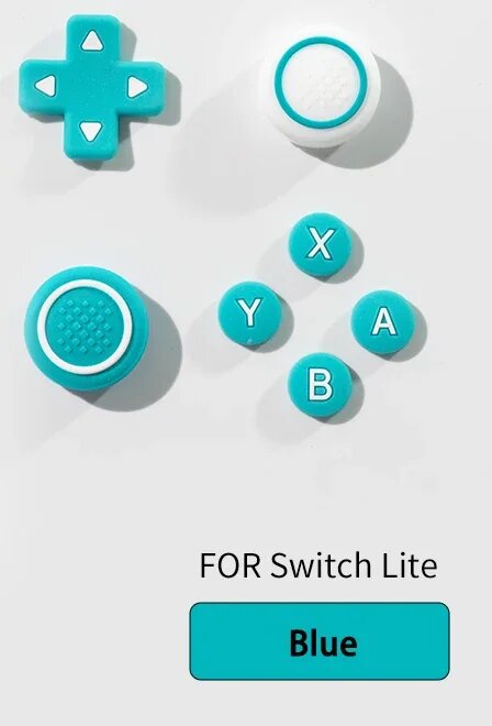 Накладки на джойстики для Nintendo Switch Lite, небесно-голубые