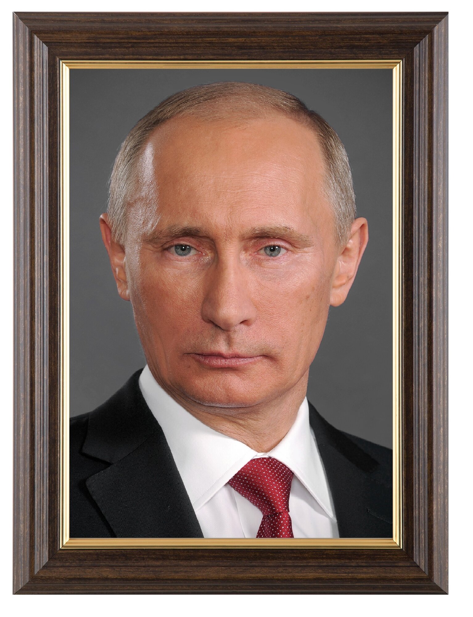 Портрет Путина Владимира Владимировича, формат (40*60 см.), пластиковая рамка.