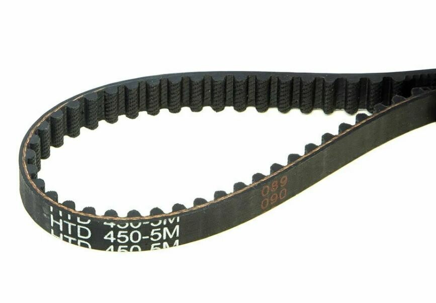 Ремень для газонокосилки Bosch ROTAK 32, ARM 32 (замена F016L66677) HTD450-5M 10 мм для бетономешалки / бетоносмесителя (90 зубьев, резиновый)