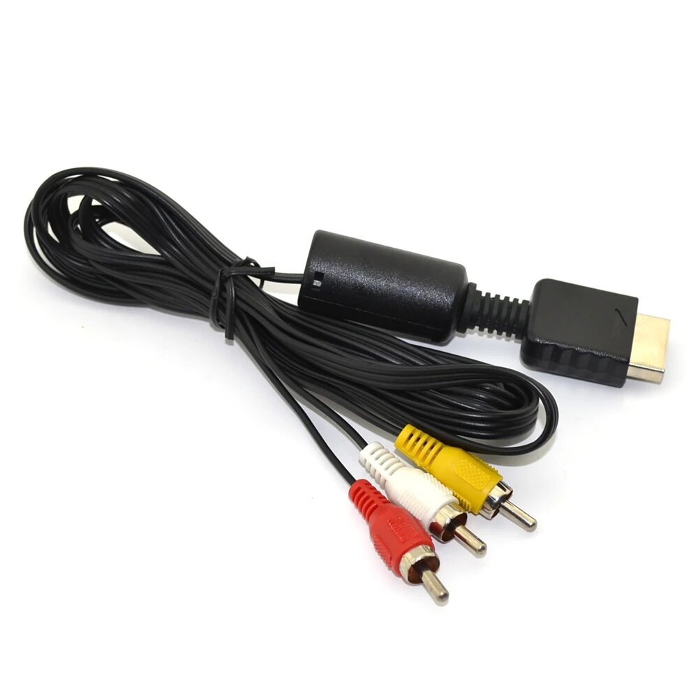 AV кабель для PS2 для PS3 xunbeifang GSO01502 черный 1.8 м