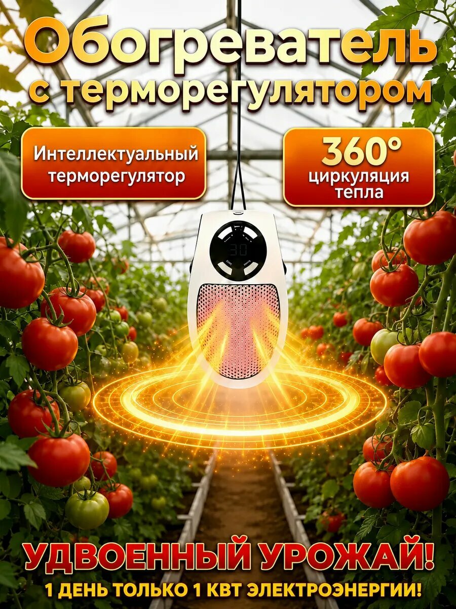 Обогреватель для теплиц и растений