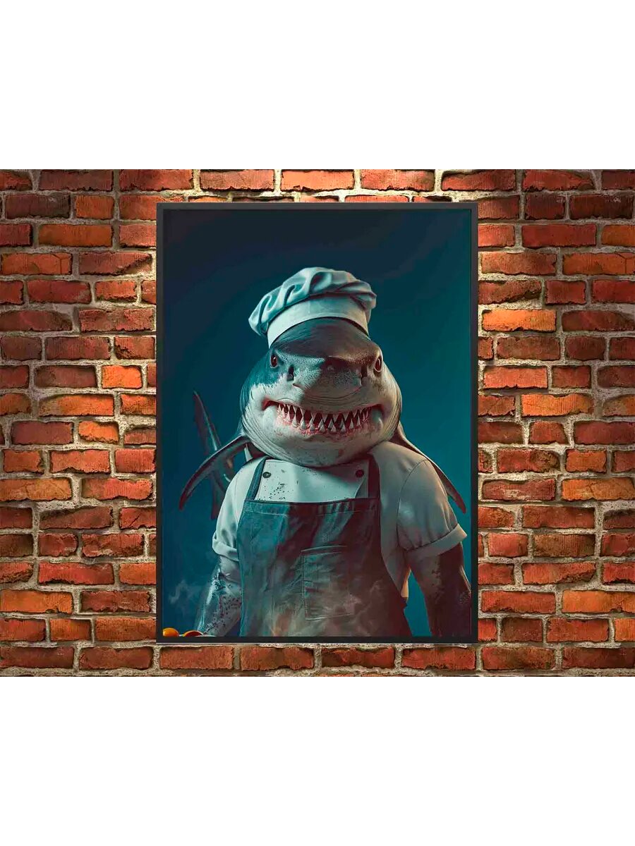 Приготовление животного из акулы 3, Плакат 30x42см