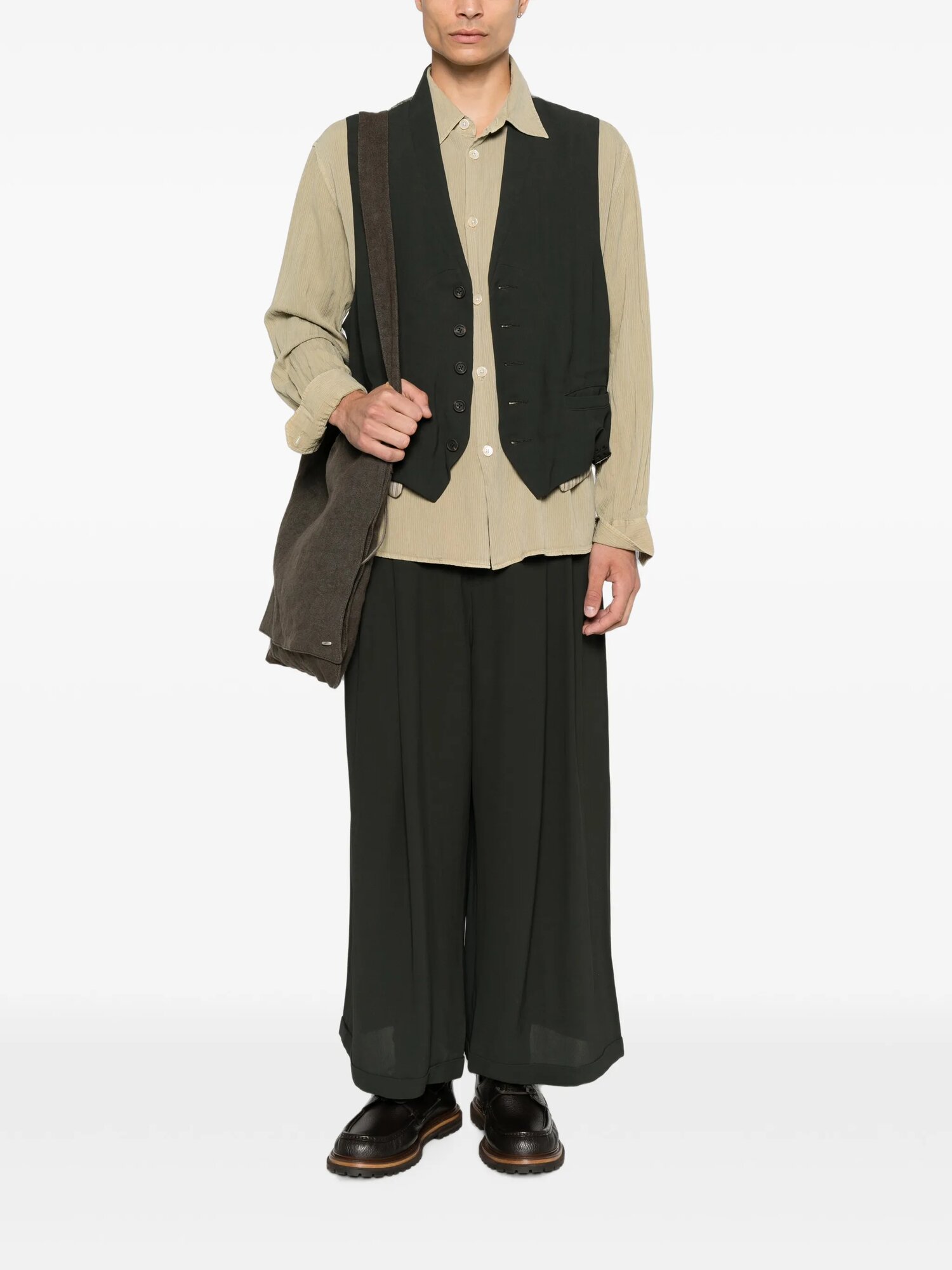 Брюки Ziggy Chen Pleated palazzo pants, размер 38 — фото 1