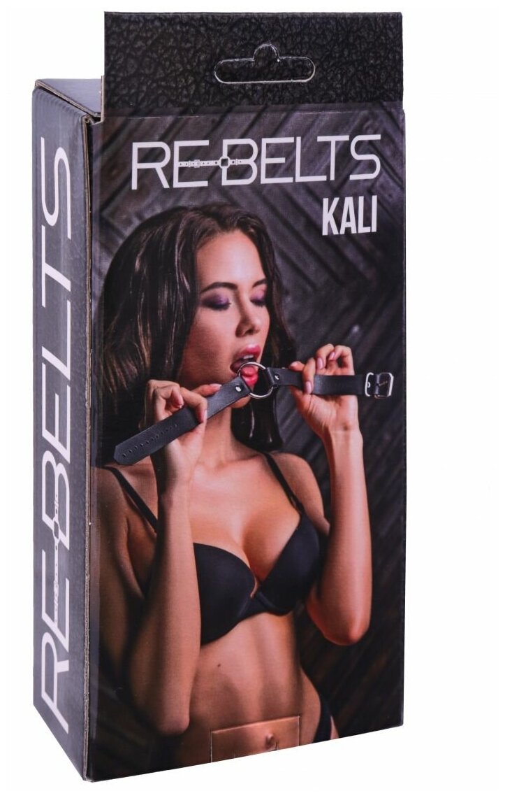 Стильный чокер с кольцом Kali, черный