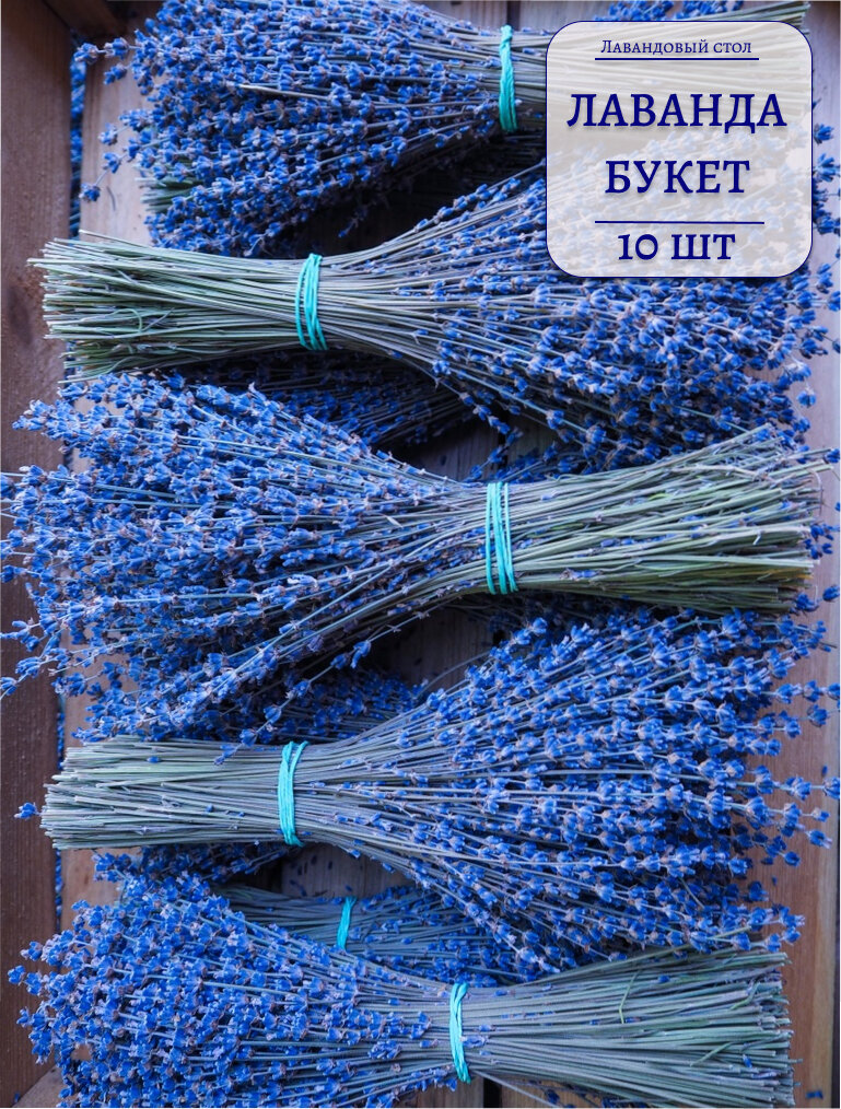 Букет Сухоцвет Лаванда Синева 10 шт.