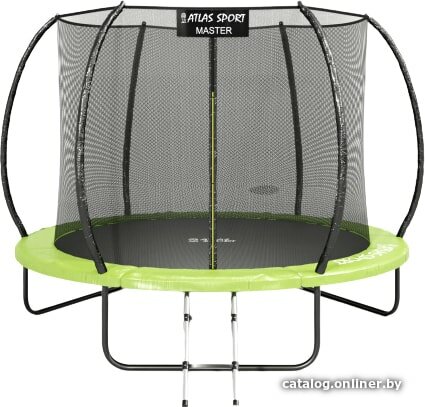 Батут Atlas Sport 252 см - 8ft Master (с лестницей, зеленый)