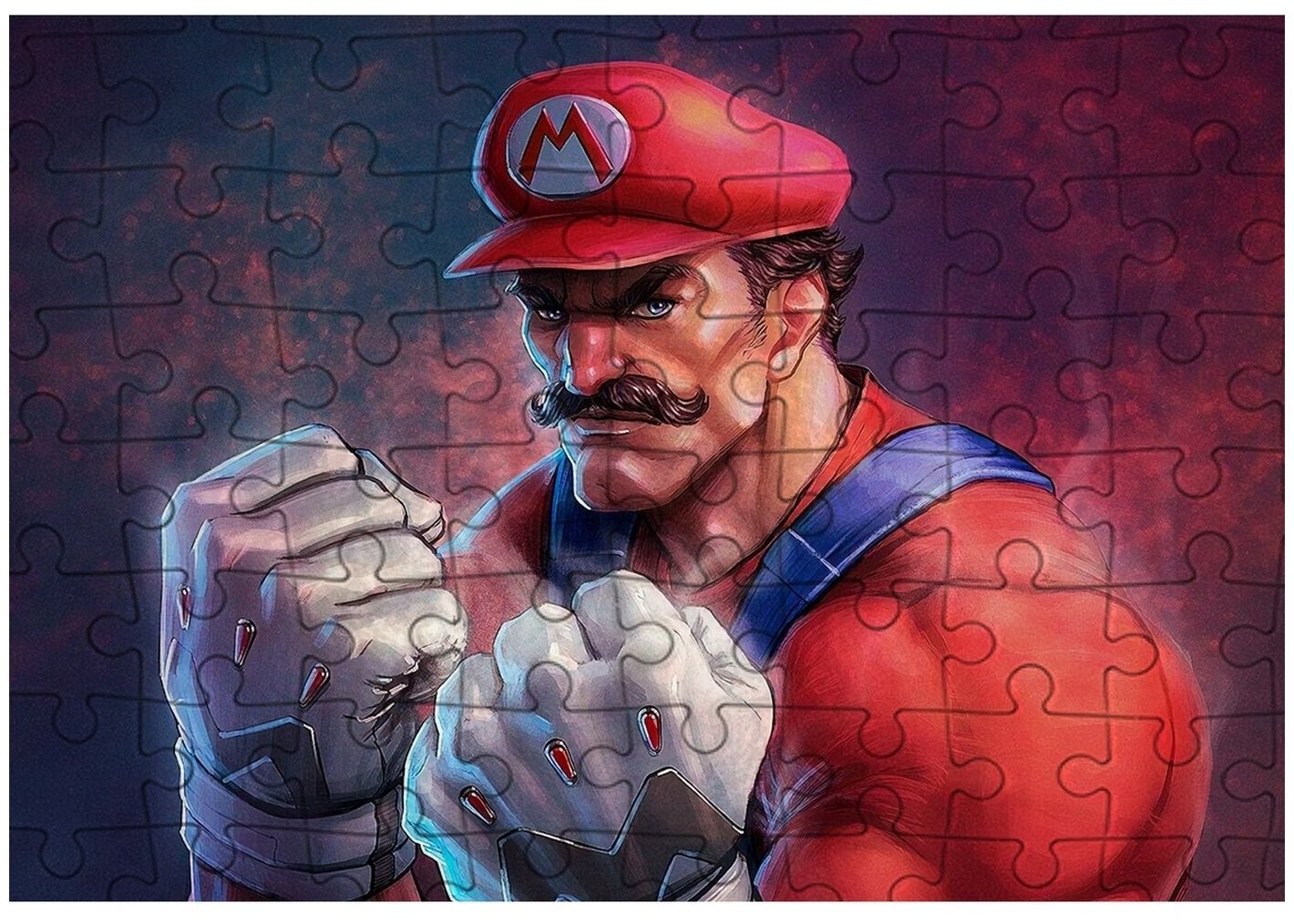 Пазл картонный А3: модель Mario - 11