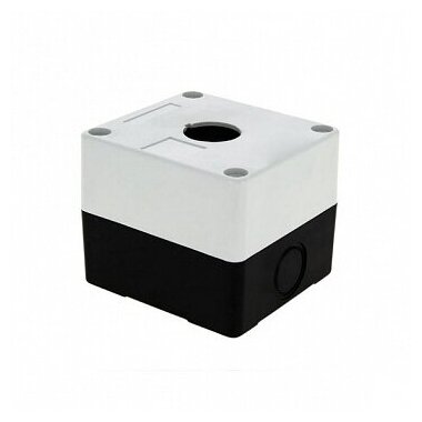 Корпус КП101 пластиковый 1 кнопка белый | код. cpb-101-w | EKF (6шт. в упак.)