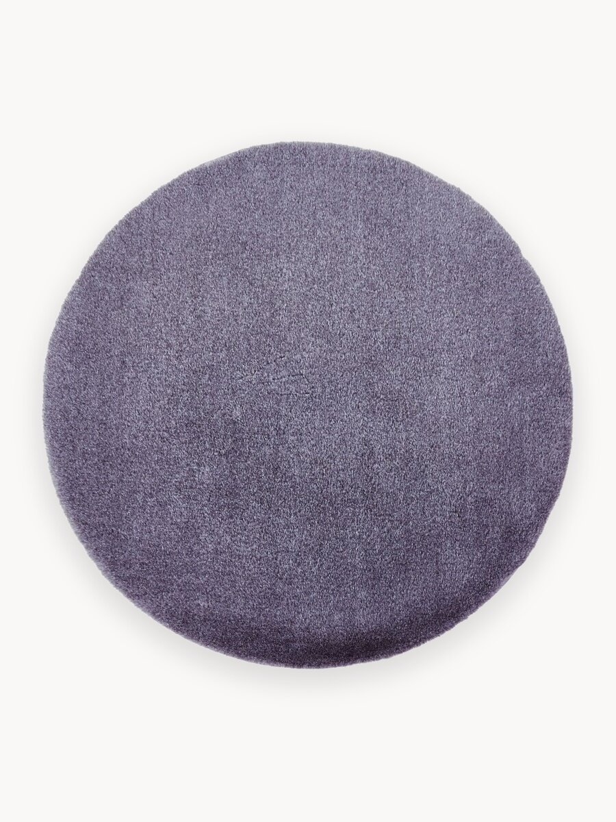 Коврик круглый "Bingo Mix винный", искусственный мех, 90x90 см, противоскользящий