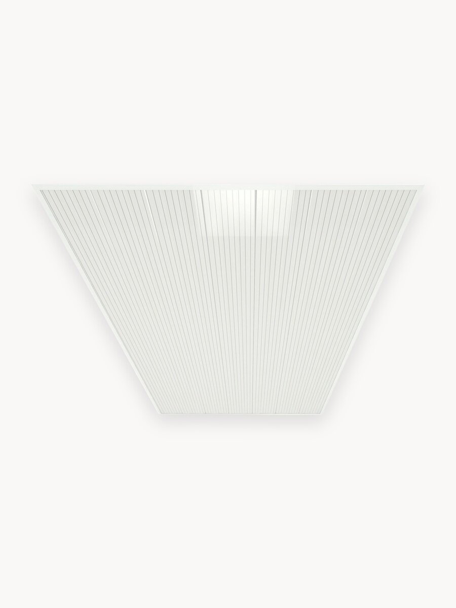 Комплект реечных потолков Mr.Tektum Мульти 150 бесщелевой 1,72м х 1,52м жемчужно-белый с хромированной полосой