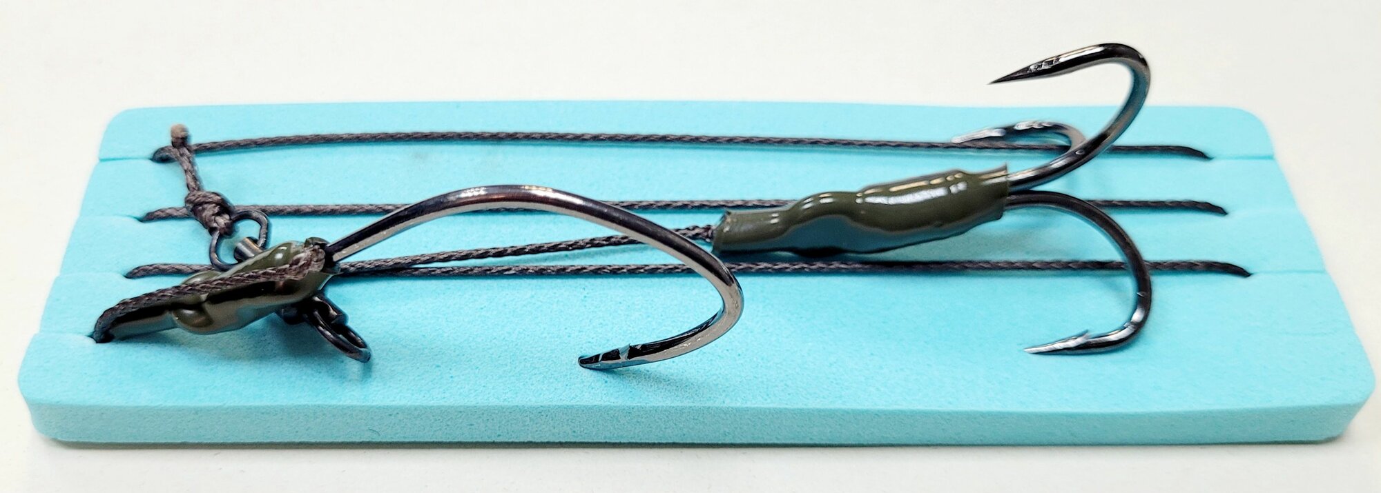 Монтаж для ловли сома, с тройником и одинарным крючком 4/0