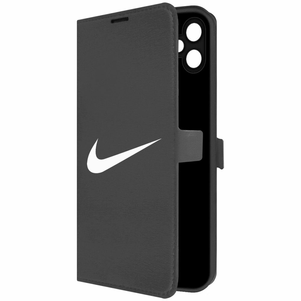 Чехол-книжка Krutoff Eco Book для Samsung Galaxy A05 Nike (Найк) (черный)