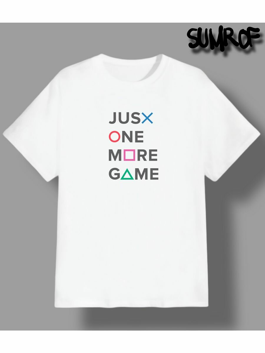 Футболка геймер gamer just one more
