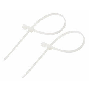 Стяжка кабельная 200х4,3 мм под винт нейлонoвая белая (400 шт.)