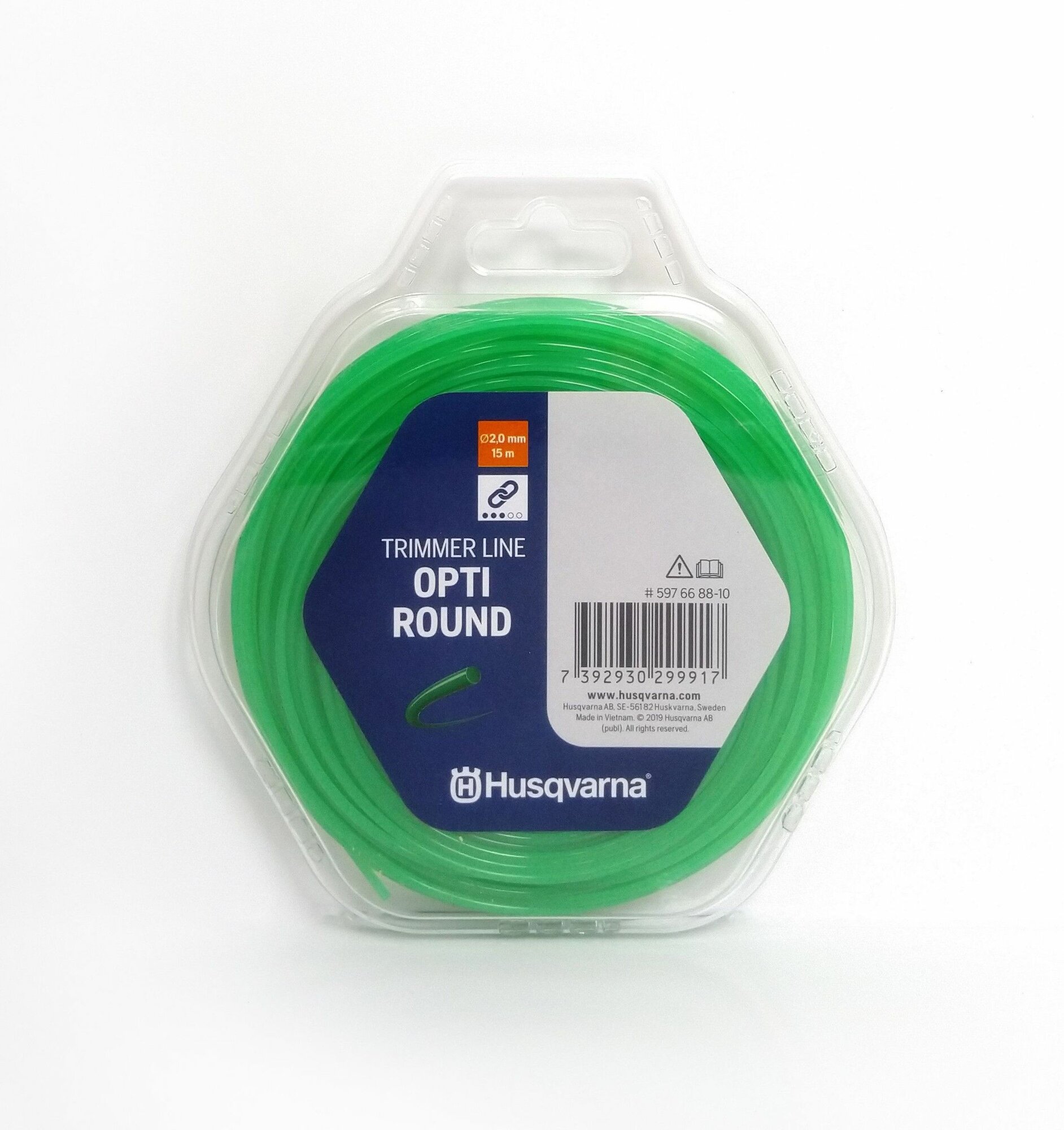 Шнур кордовый Husqvarna 2,0x15 Opti Round, 5976688-10