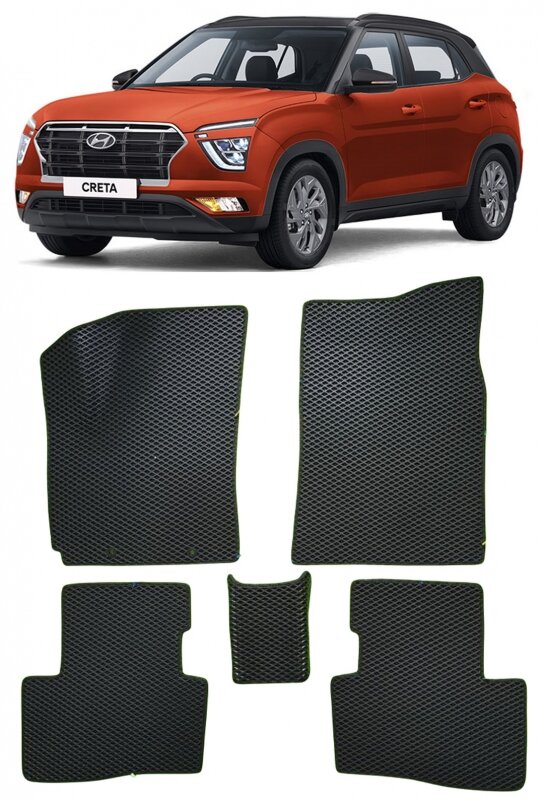 Hyundai Creta II 2021 - н. в. коврики EVA Smart Багажник