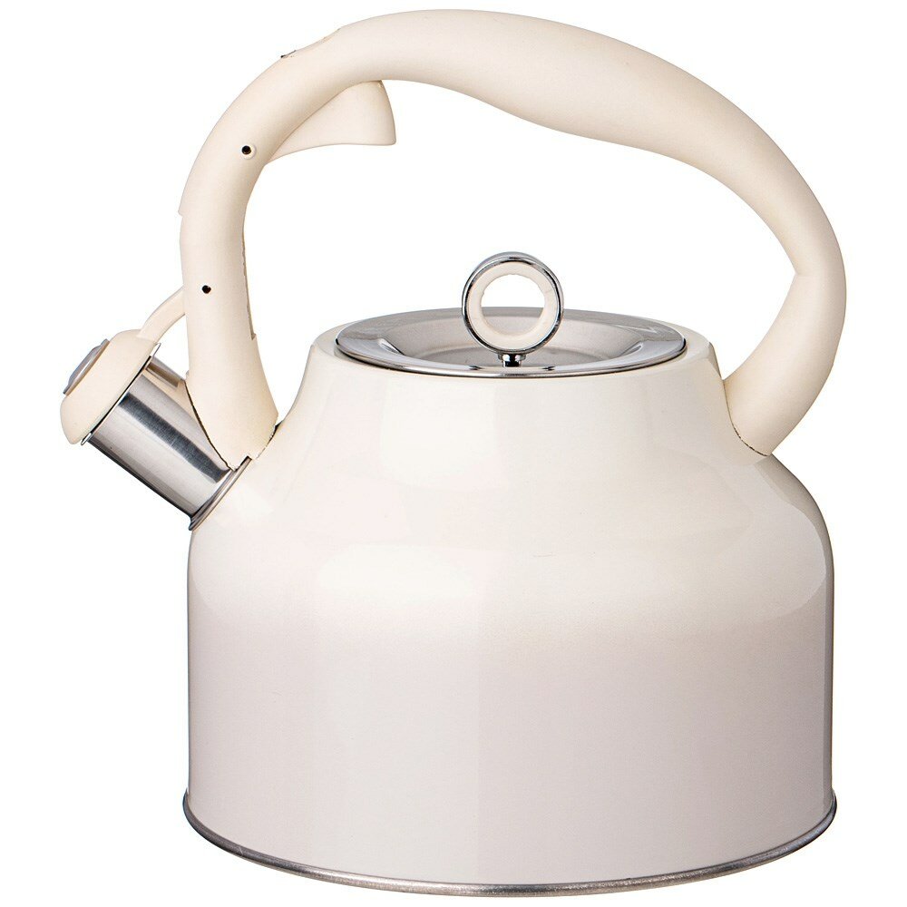 Чайник agness со свистком, 2,8 л