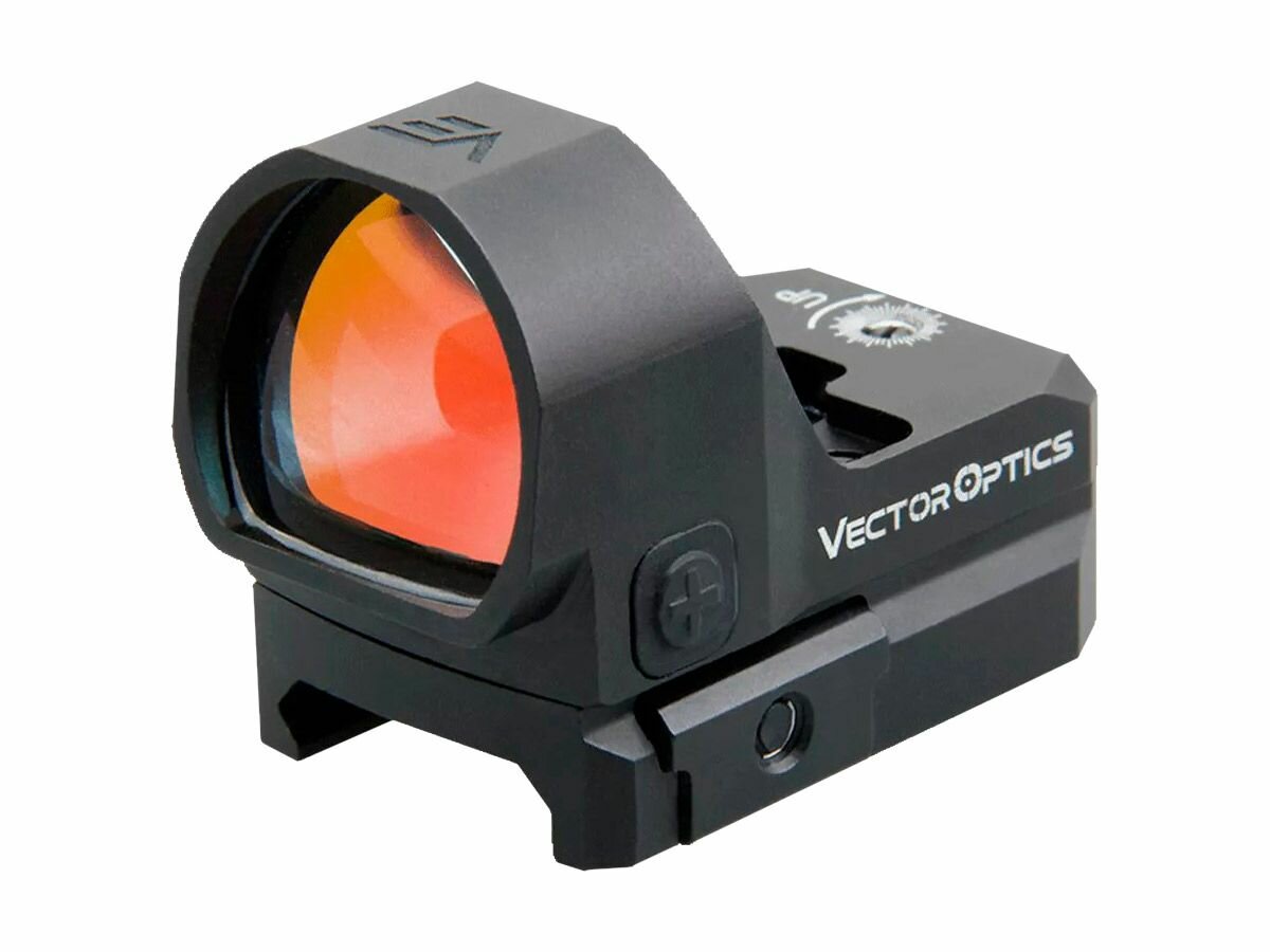 Коллиматор Vector Optics Frenzy-X 1x22x26, открытого типа, точка 3 МOA, красная, 8+2NV, датчик движения, на Weaver, 30г SCRD-36