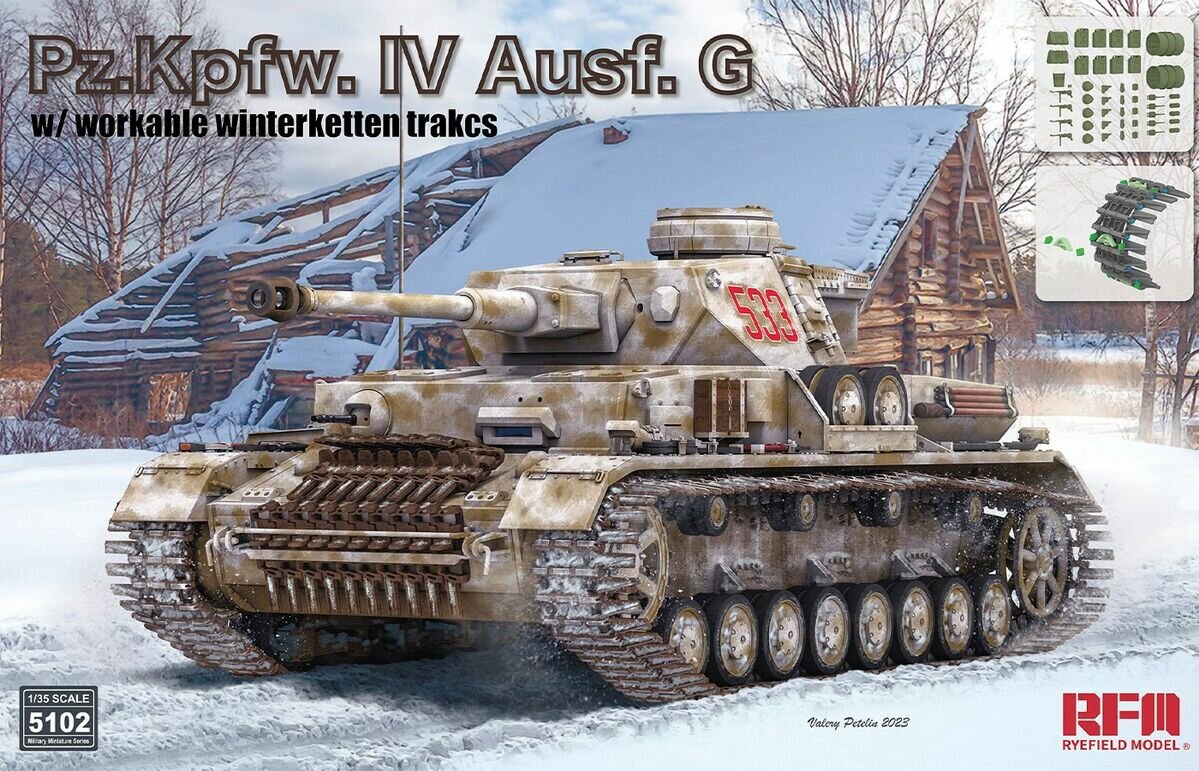 RM-5102 Немецкий средний танк Pz.Kpfw. IV Ausf. G w/ workable WINTERKETTEN trakcs (1/35)