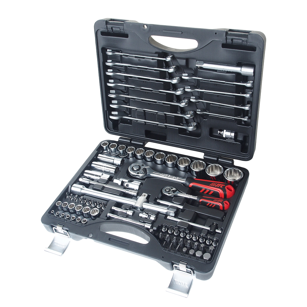 Набор инструментов 1/4" & 1/2" 12-гранный (в кейсе) 85 предметов JTC-T085C-B72