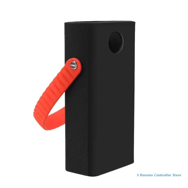 Силиконовый чехол для Romoss Power Bank, черный с ручкой