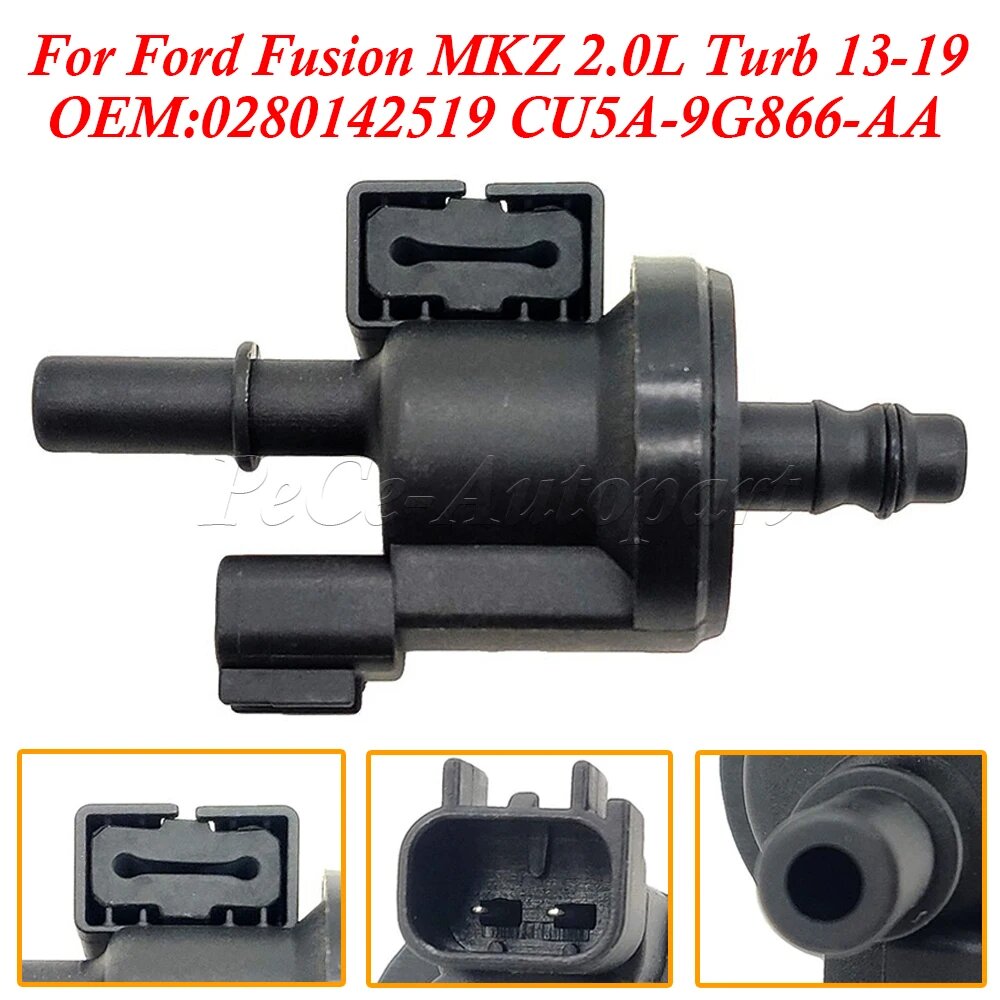 0280142519 CU5A-9G866-AA клапан для канистрового фильтра подходит для Ford Fusion MKZ 2.0L Turb 2013-2019 автомобильные аксессуары