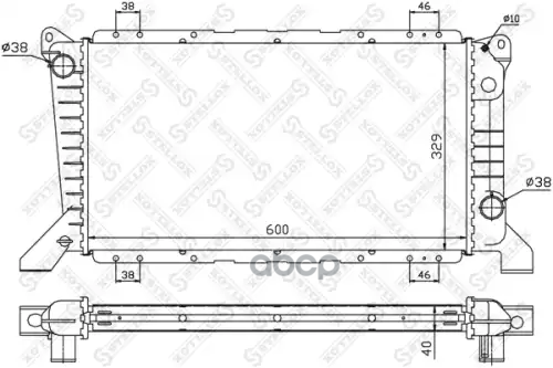 Радиатор охлаждения Stellox 1025056SX системы охлаждения Ford Transit 2.5D 94-00