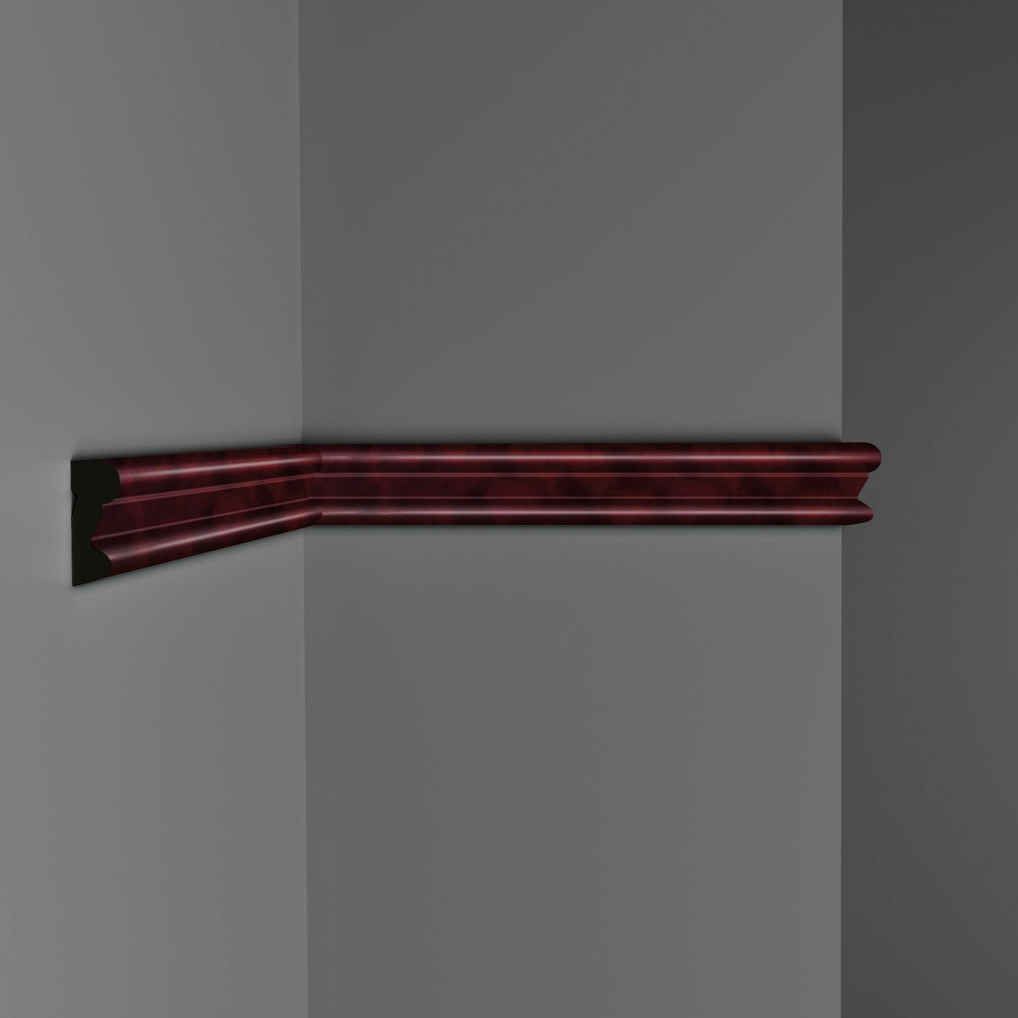 Молдинг D007-62 для стен, на потолок, декоративный плинтус, Decomaster 1 шт, 19х8х2400