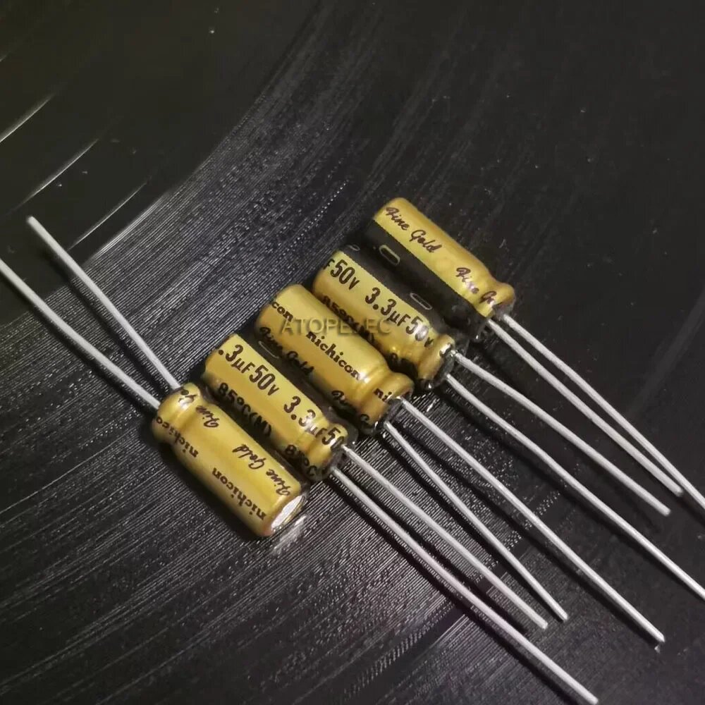4 шт. электролитический конденсатор Nichicon FG Fine Gold Hi-Fi аудио 3.3uF 50V