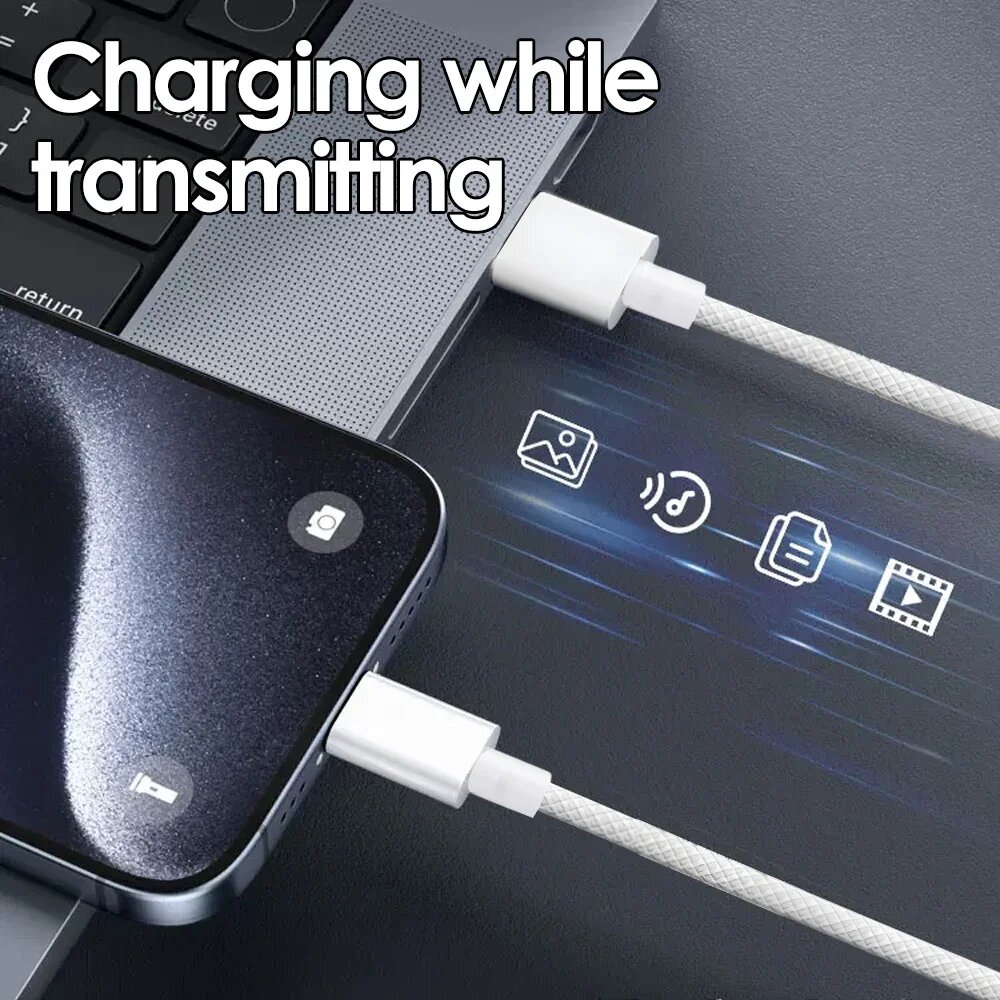 Кабель USB-A на Type-C 2м, 20Вт — фото 1