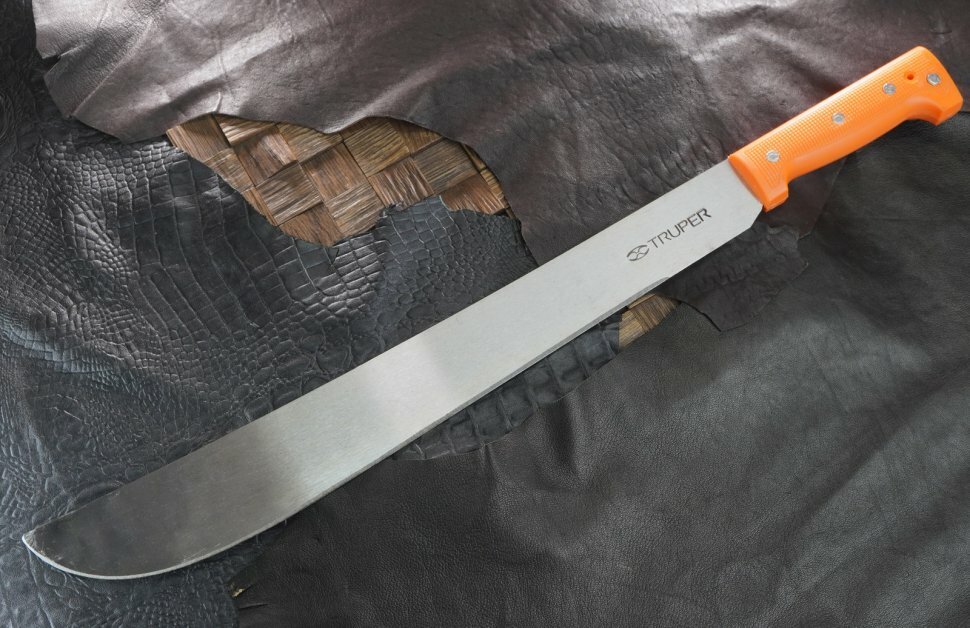 Мачете Truper 460 мм, рукоять оранжевый пластик