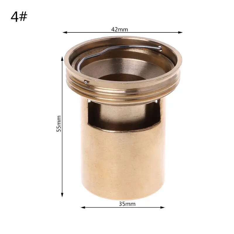 Латунный дренажный клапан для пола, дезодорирующий клапан, устойчивый к запаху, сливной сердечник, аксессуары для ванной комнаты G32C