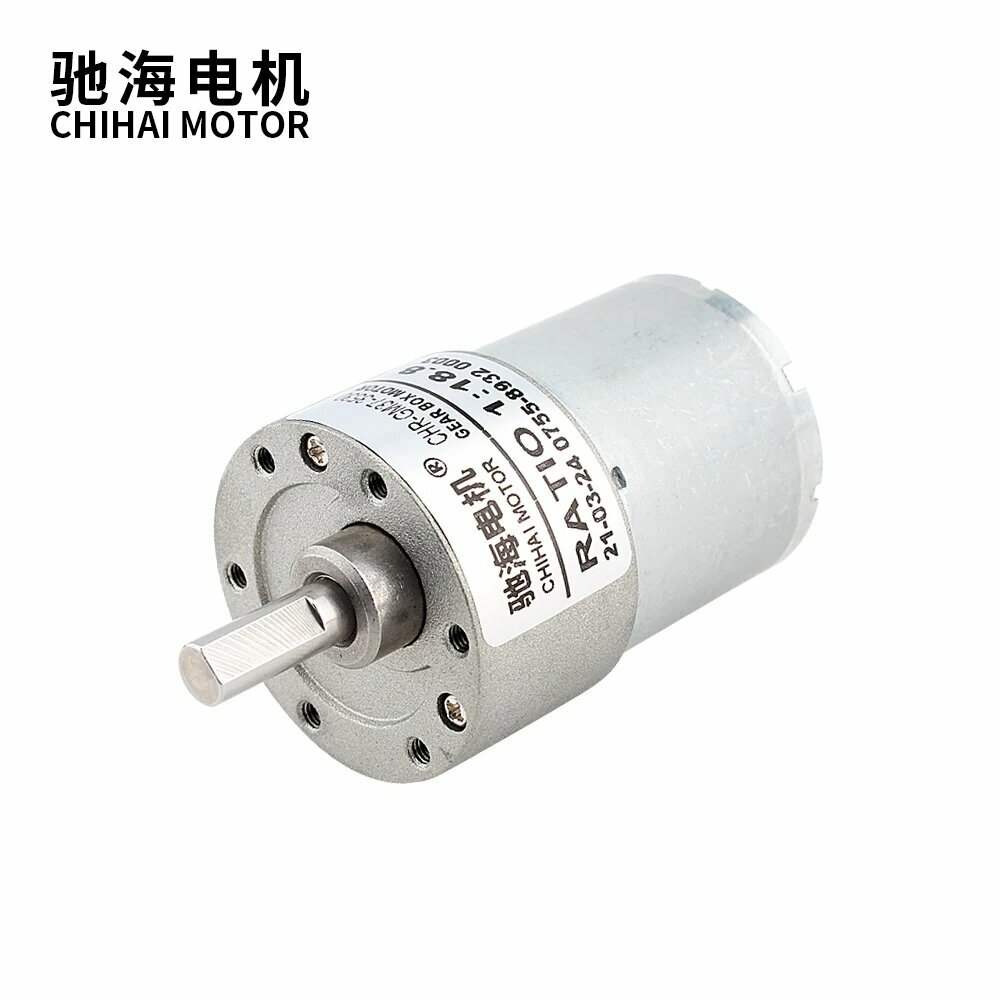 ChiHai Motor CHR-GM37-3530 редукторный двигатель постоянного тока 12-24В DC24V i50 118rpm, package E