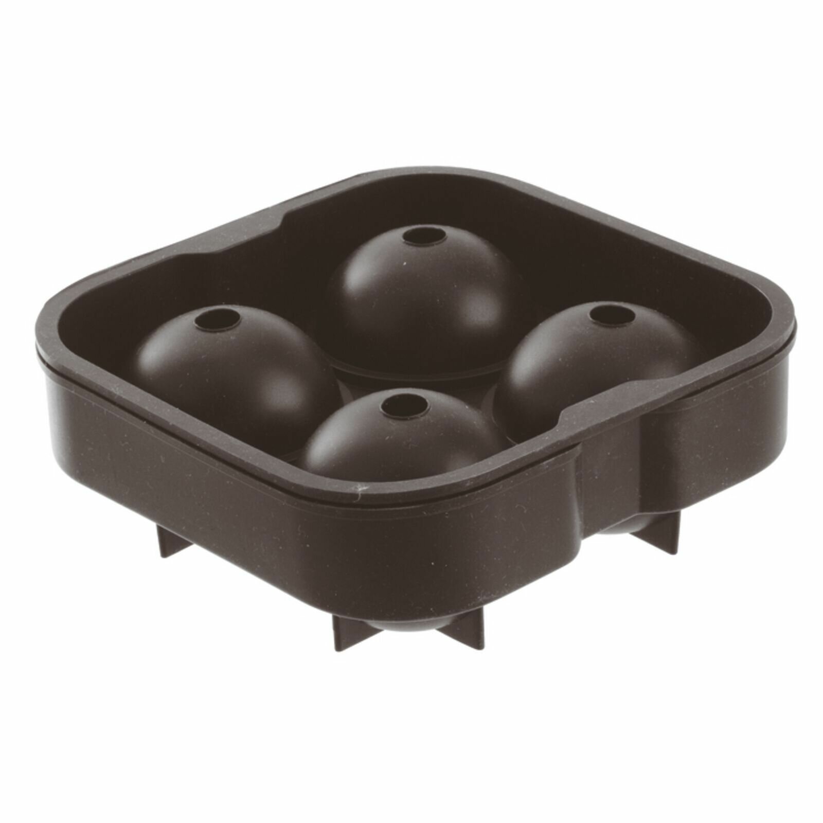 Форма для льда, на 4 сферы 4,5 см, 12х12х5 см, силикон, Paderno.