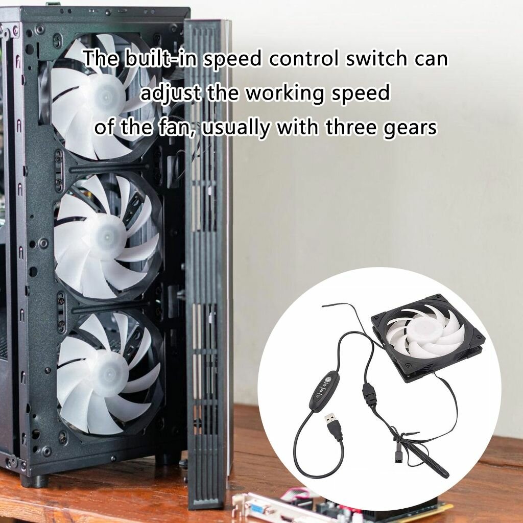 Адаптер кабеля для вентилятора 5V-12V с регулировкой скорости