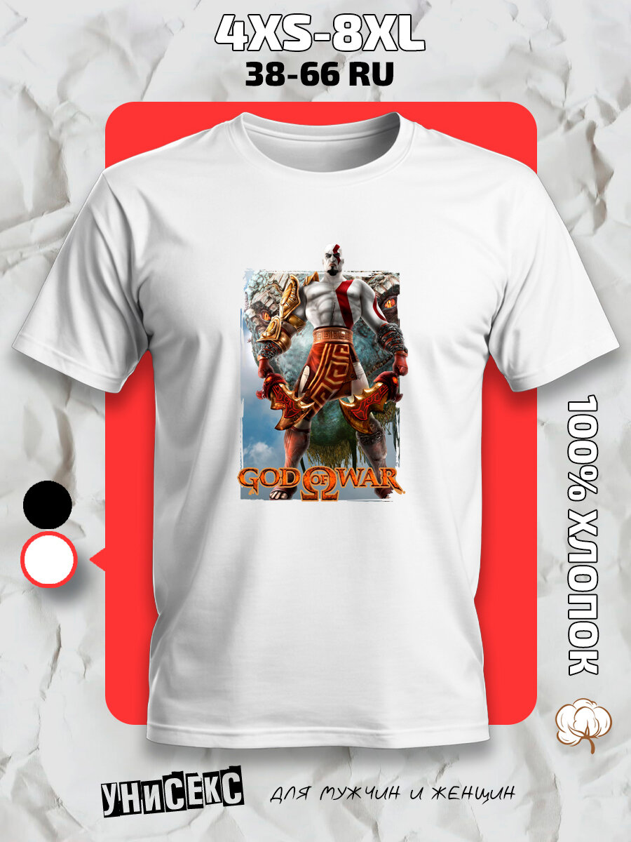 Футболка с принтом God of war