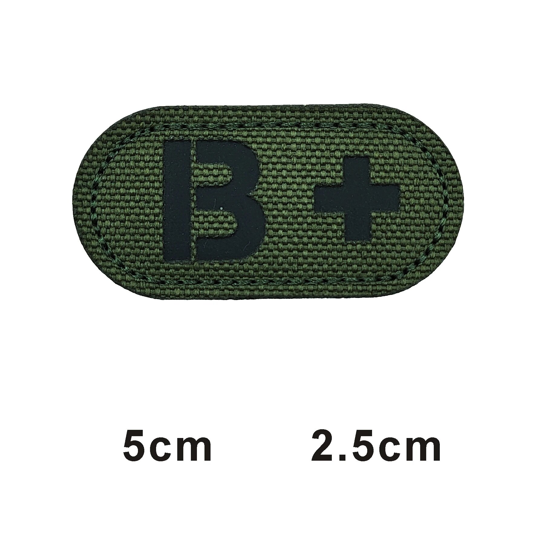 Патч тактический "B+" 5x2.5см, цвет 484