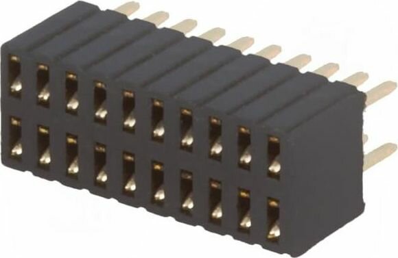Гнездо CONNFLY DS1065-03-2*10S8BV IDC "мама" PIN 20 прямой 1,27мм THT 2x10 gold flash 1шт
